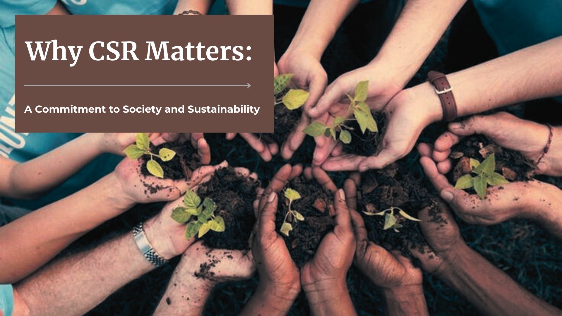 Why CSR management: A Commitment to Society and Sustainability
