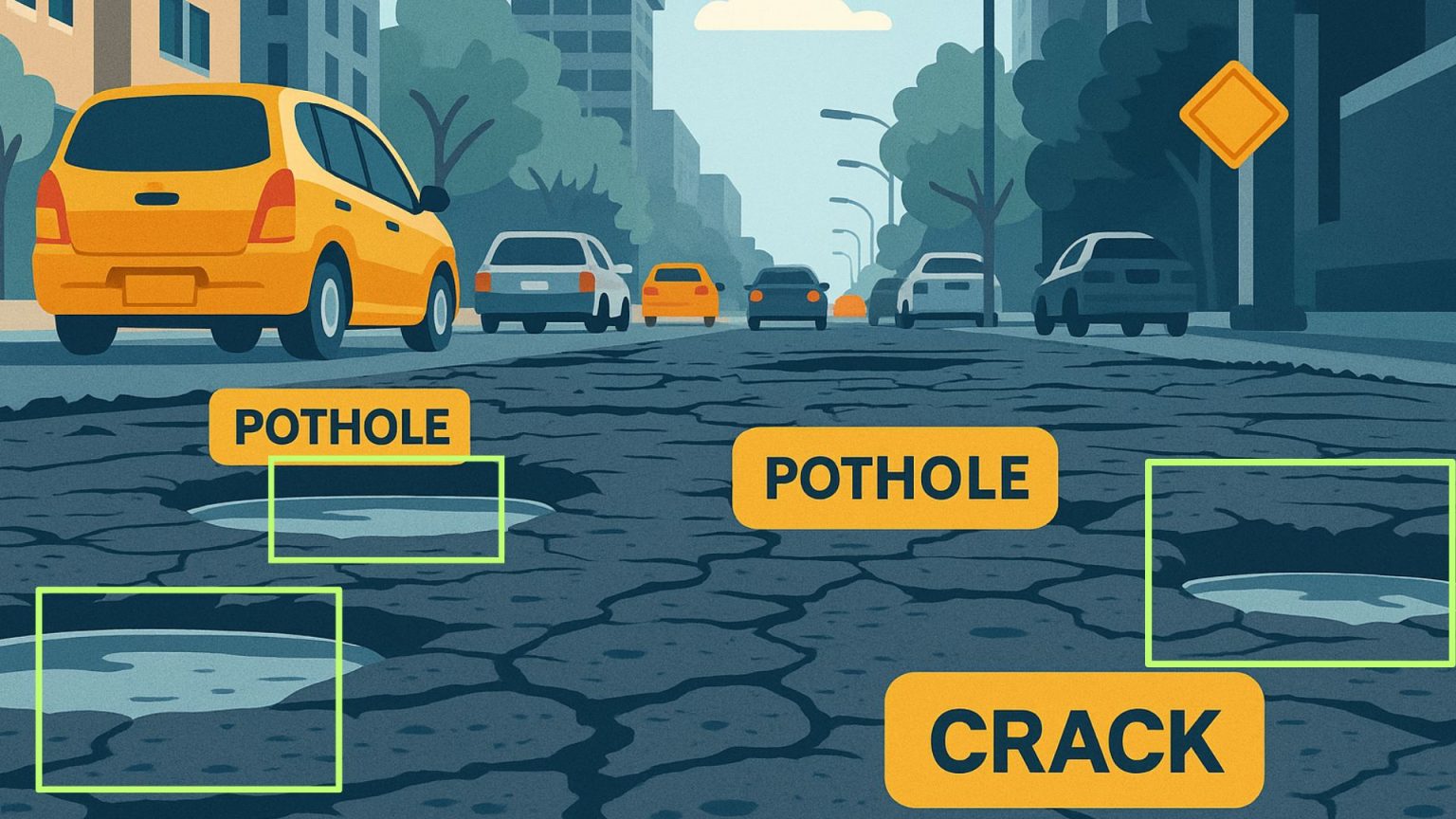 Road Condition Monitoring and Pothole Detection using AI